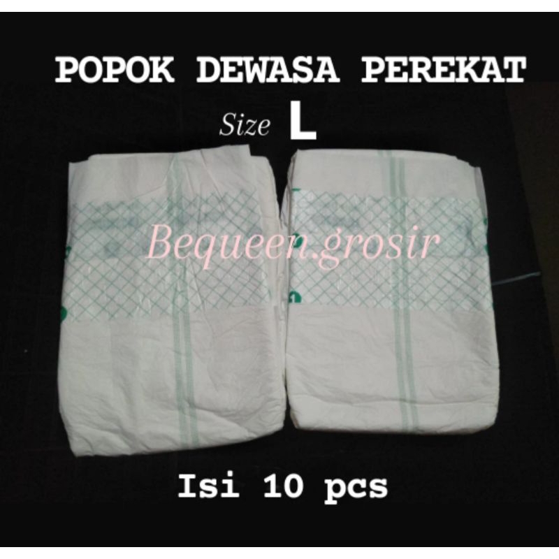 Jual popok dewasa perekat size L murah isi 10 pcs | Shopee Indonesia