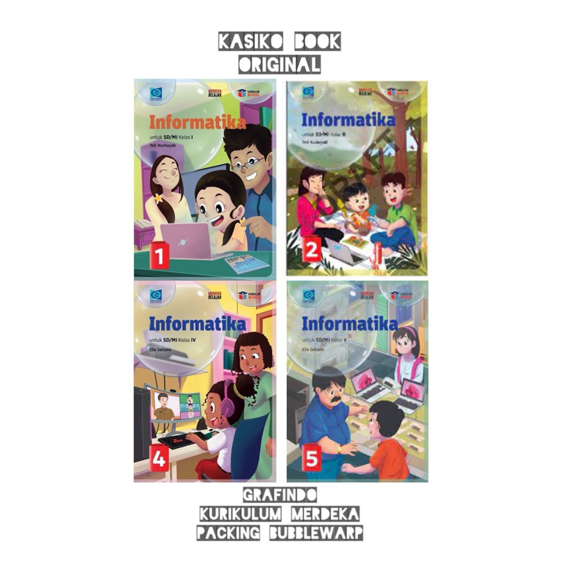 Jual ORIGINAL GRAFINDO INFORMATIKA UNTUK SD/MI KELAS 1 2 3 4 5 6 KURIKULUM MERDEKA | Shopee ...