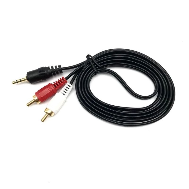 Jual Kabel Audio RCA 2 In 1 to Aux 3.5mm | Shopee Indonesia