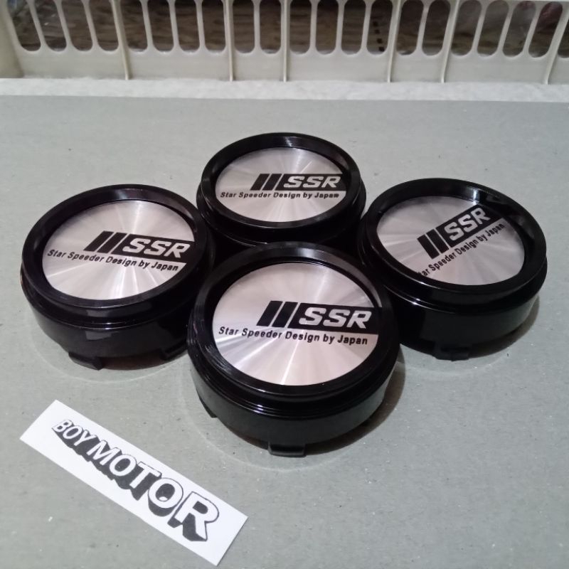 Jual Tutup Velg Dop Roda Racing Tabung Motif SSR Hitam Diameter 6.5cm ...