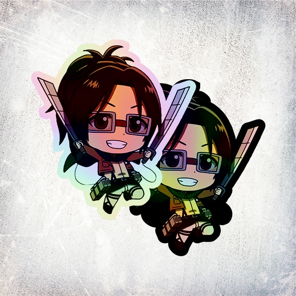 Jual STICKER HOLOGRAM ANIME CHIBI HANGE ZOE ATTACK ON TITAN (SHINGEKI ...