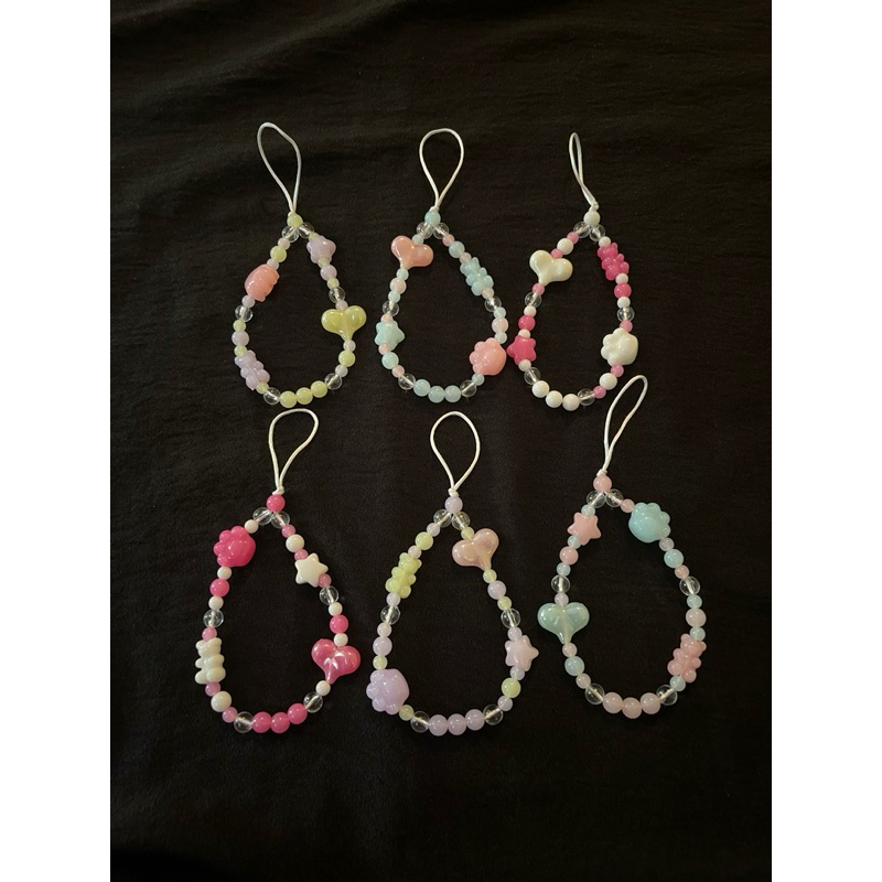 Jual phone strap aesthetic chandyland/gantungan hp manik manik edisi ...