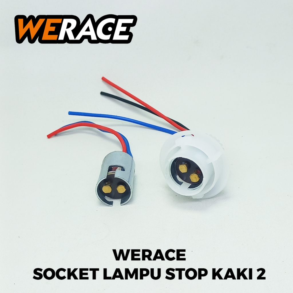 Jual Werace Socket Fitting 1157 Besi Plastik Lampu Stop Rem Sein Reting ...