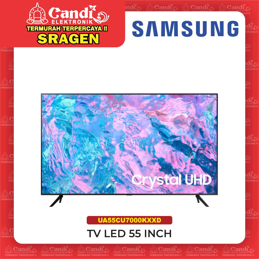 Jual SAMSUNG Smart TV 55 Inch Crystal UHD 4K PurColor - UA55CU7000KXXD | Shopee Indonesia