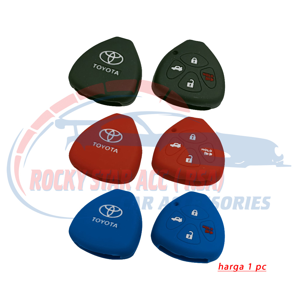 Jual Silikon Kunci Remote Mobil Toyota Innova Yaris Fortuner Innova 4 ...
