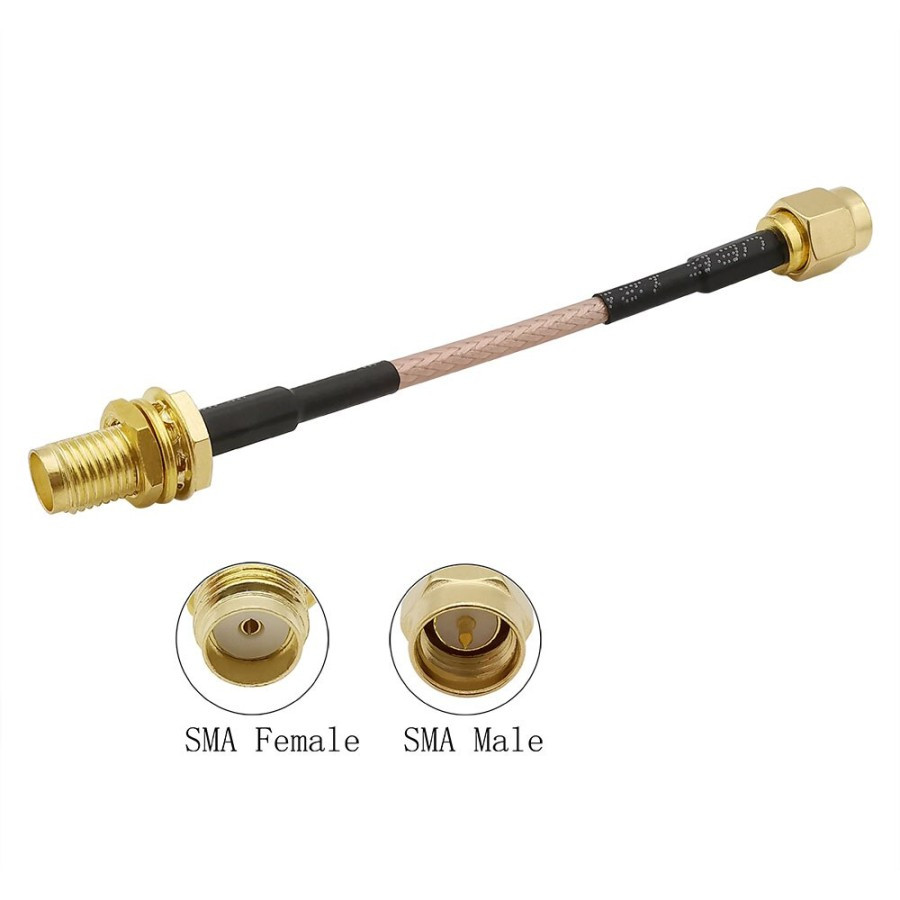 Jual RG316 Coaxial RF Antena Extension 10cm SMA Male to Female Pigtail ...