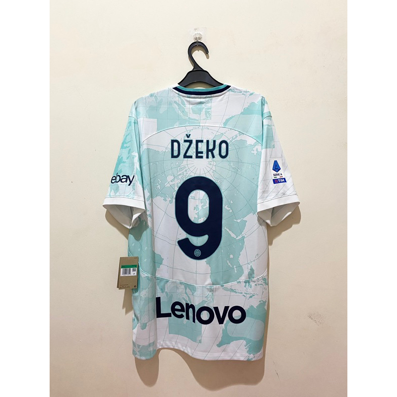 Jual Jersey Original Inter Milan Away 2022/2023 Dzeko #9 (No star ...