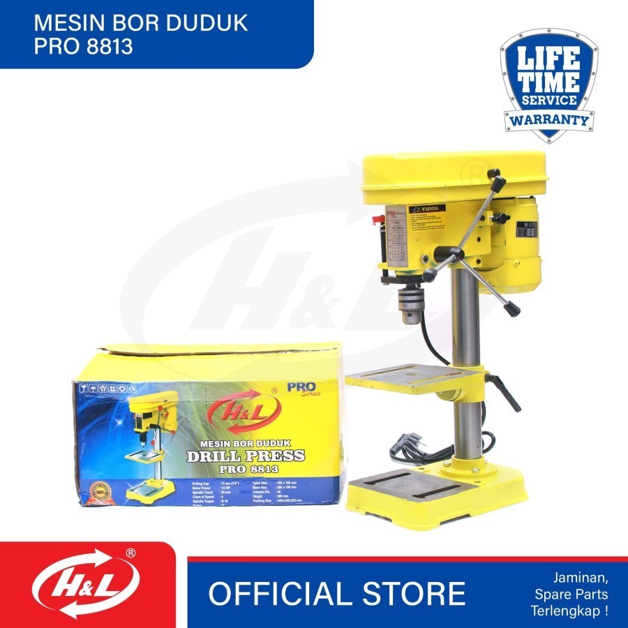 Jual Mesin Bor Duduk 13mm 350Watt / Bench Drill bz 8113 BENZ Mollar ...
