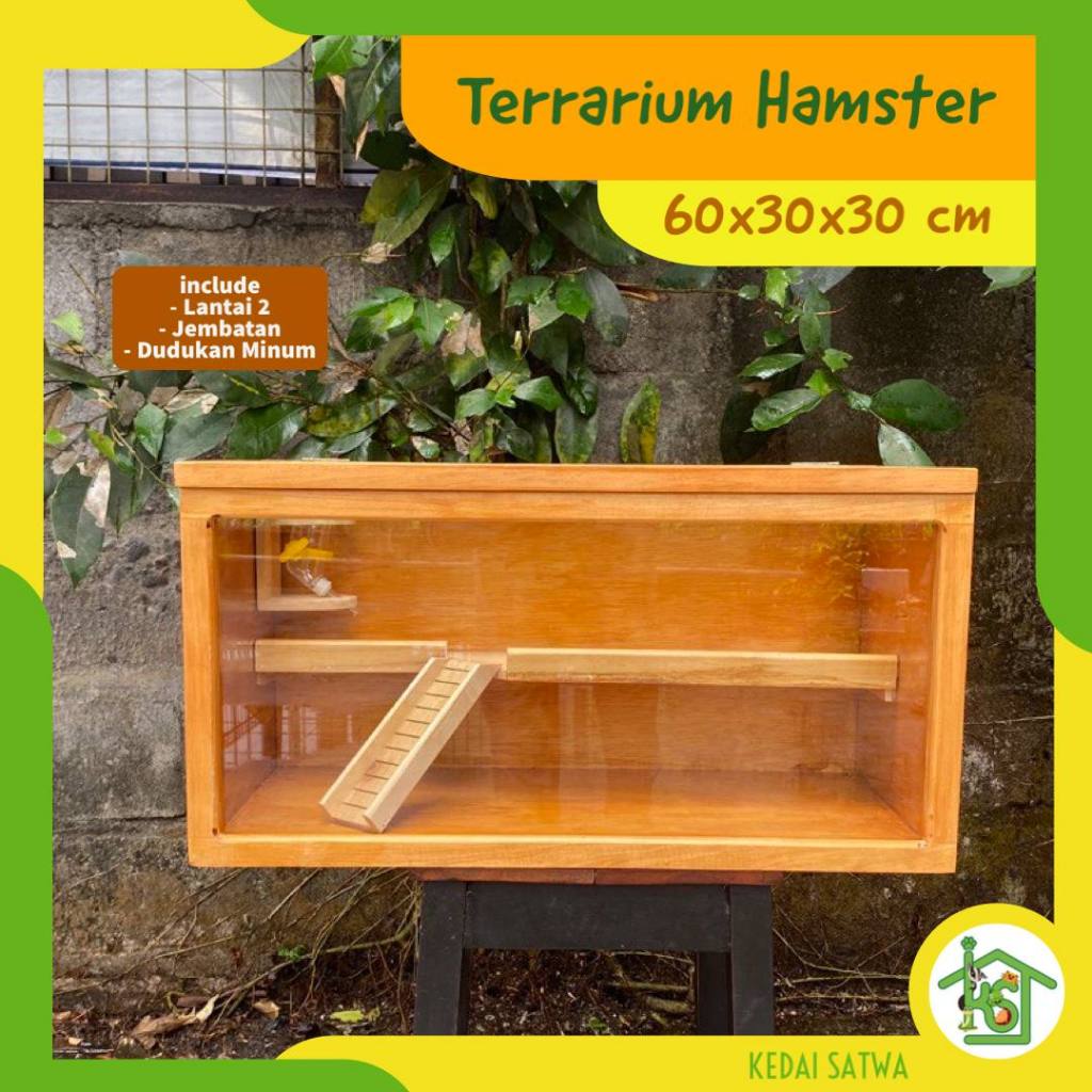 Jual Kandang Hamster Kayu 60x30x30cm Kedai Satwaa | Shopee Indonesia