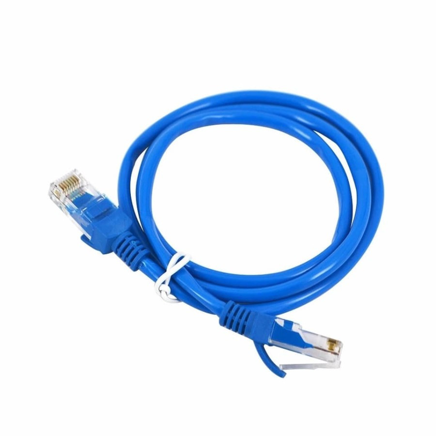 Jual CAT5 1M Ethernet Network Cable Kabel LAN RJ45 CAT5E Blue Murah ...
