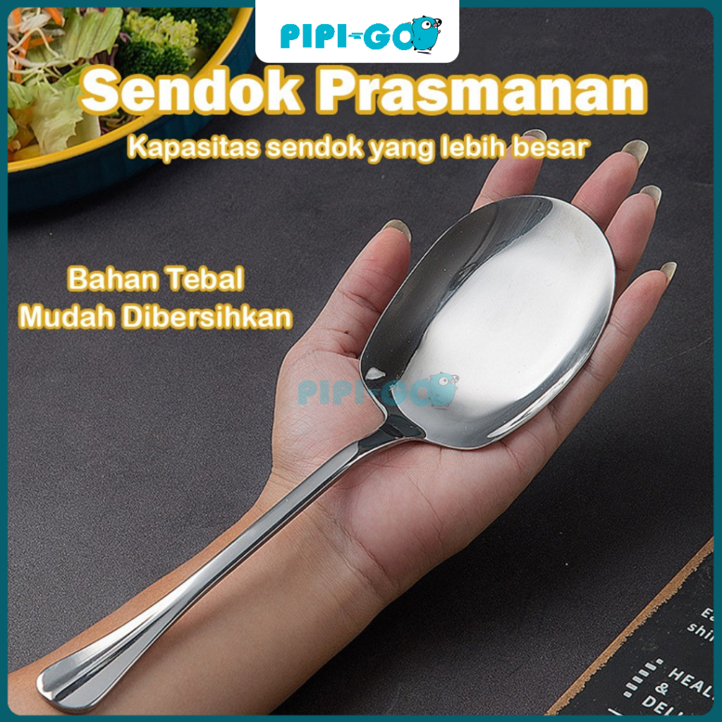 Jual PPG Sendok Sayur Stainless Saji Prasmanan Sendok Prasmanan Centong ...