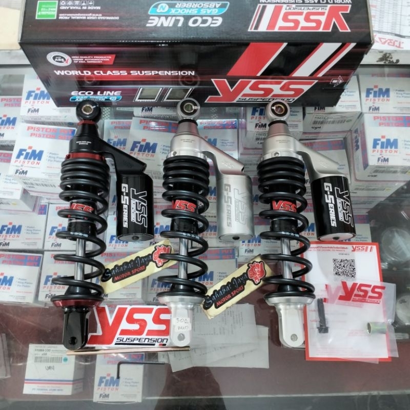 Jual Shock Tabung Yss G-SERIES G-PLUS 300MM Mio Soul Mio Smile Mio Sporty Fino karbu Soul GT 115 ...
