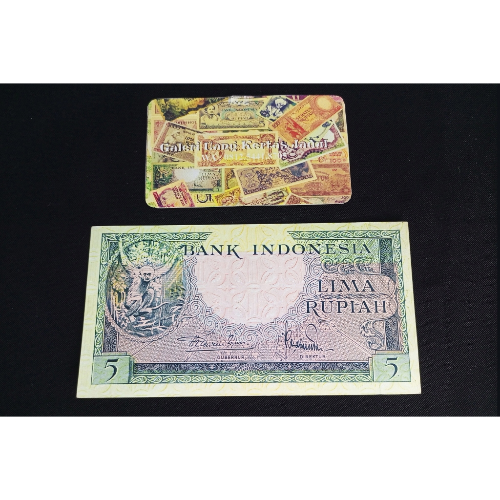 Jual UANG KERTAS JADUL 5 RUPIAH ORANG UTAN 1957 | Shopee Indonesia