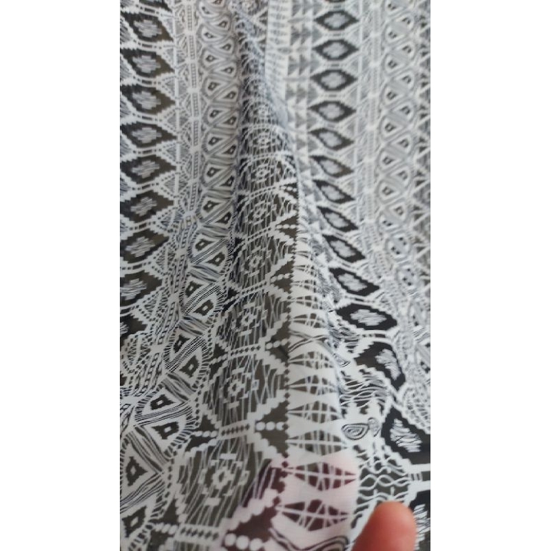 Jual Kain Chiffon motif/bahan sifon motif murah meriah harga per 50cm ...