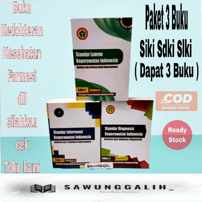 Jual Paket Buku 3S ( SIKI SDKI SLKI ) Standar Keperawatan Indonesia PPNI ( TERMURAH ) | Shopee ...