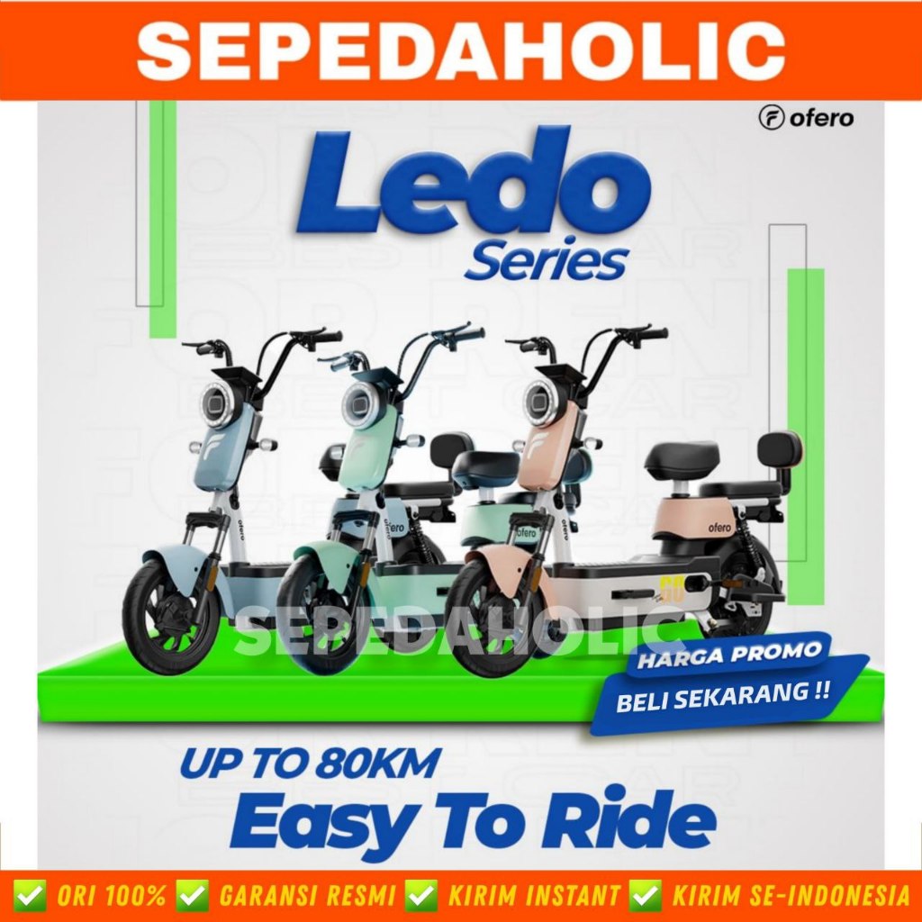 Jual Sepeda Motor Listrik OFERO LEDO 500 Watt Electric E Bike | Shopee ...