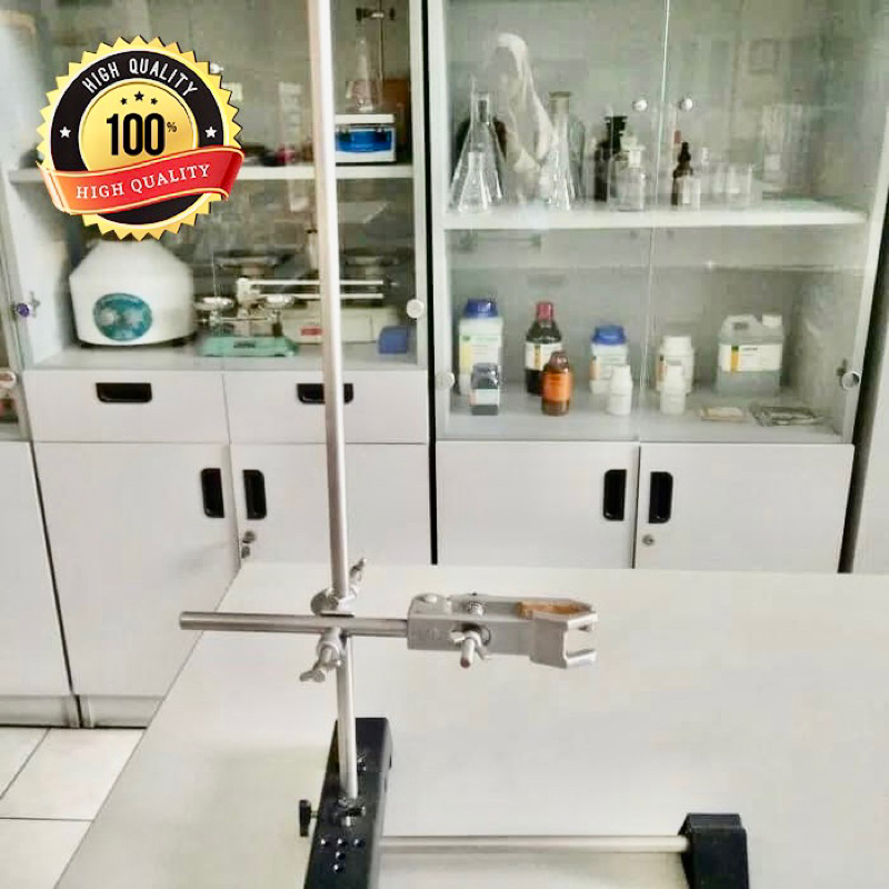 Jual STATIF BATANG ALAS DAN TIANG SET LENGKAP KLEM UNIVERSAL DAN ...