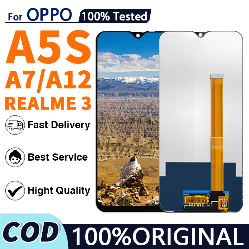 Jual 【ORIGINAL100%】LCD OPPO A5S A7 A12 A11K Realme3/3I ORIGINAL FULLSET ...