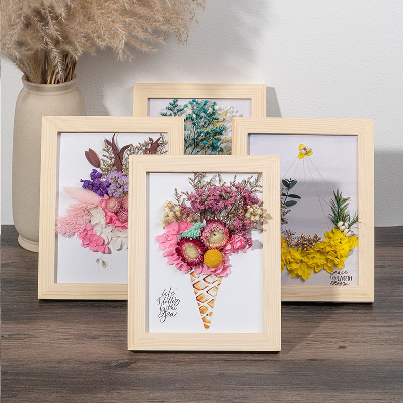 Jual Bingkai Frame Bunga Kering DIY Kerajinan Tangan Hiasan Rumah ...