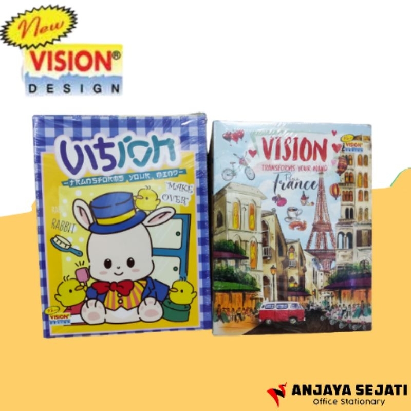 Jual Buku Tulis Vision 58 Lembar | Buku Vision | Buku Sekolah | Perpack ...