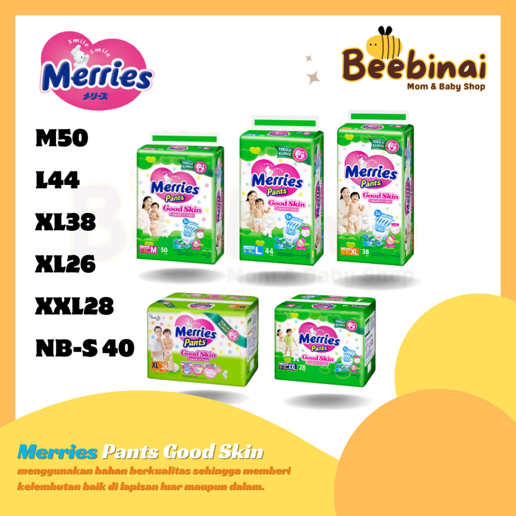 Jual Beebinai - Merries Pants Good Skin NBS40 M50 L44 XL38 XXL28 ...