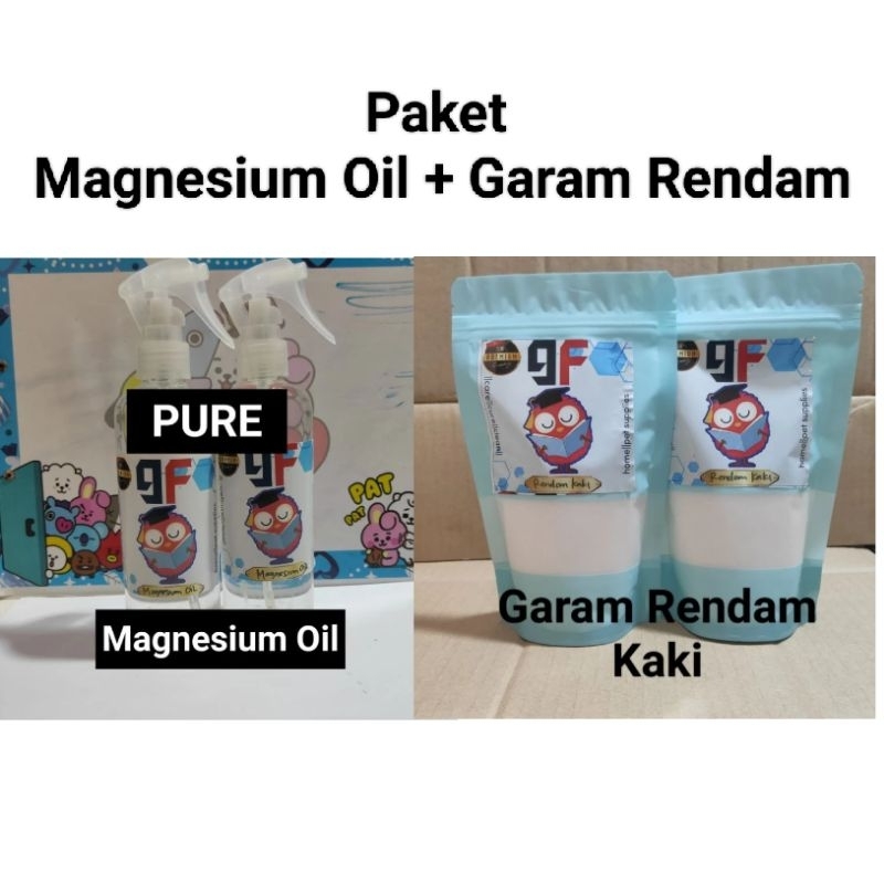 Jual paket magnesium oil plus garam rendam kaki atasi pegal dan nyeri ...