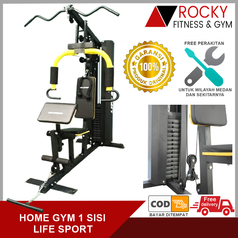 Jual Alat Fitness Angkat beban Home Gym 1 Sisi Life Sport Best Seller ...