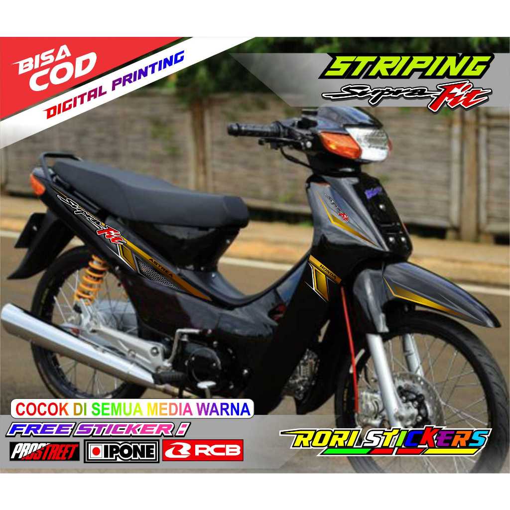 Jual STRIPING VARIASI HONDA SUPRA FIT OLD / STICKER LIST MOTOR SUPRA ...