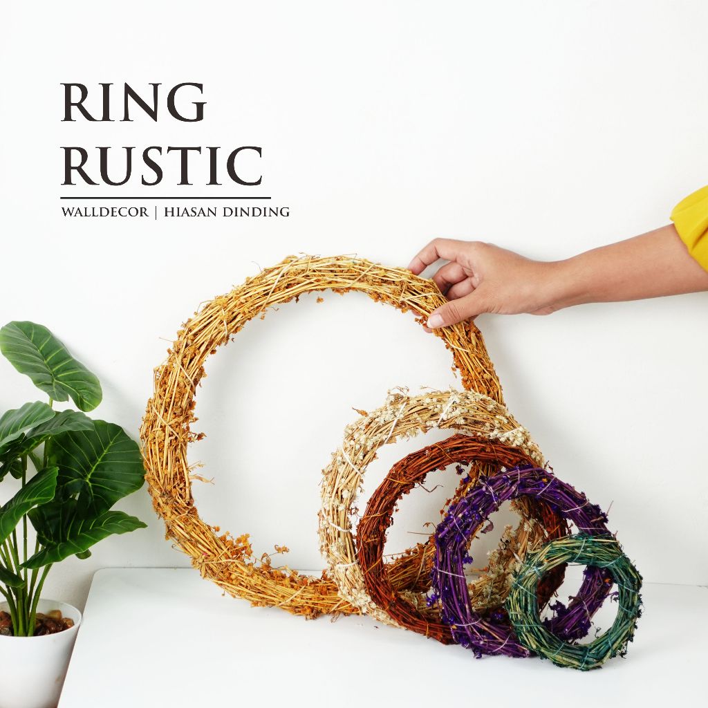 Jual RING BUNGA KERING / WALL DECOR/ DEKORASI RUSTIC | Shopee Indonesia