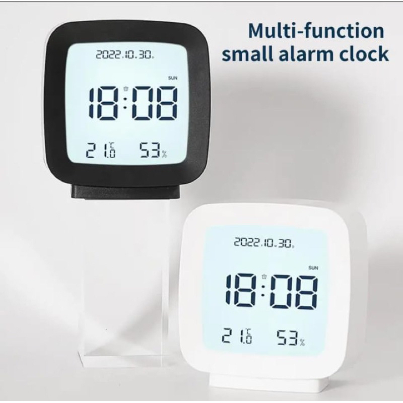 Jual JD-2286 Putih Jam Meja Digital Fitur Kalender Suhu Kelembapan ...