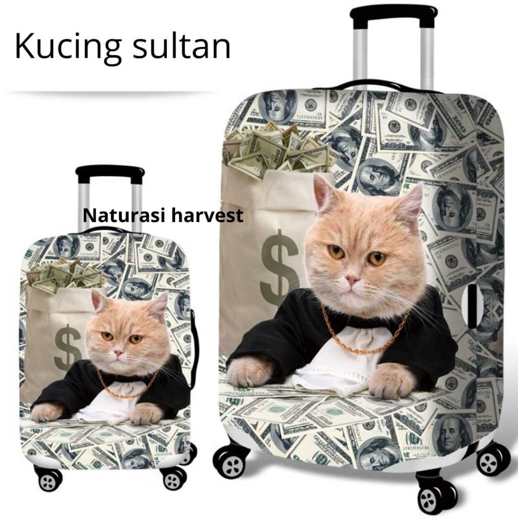 Jual Luggage cover koper motif anjing kucing lucu bahan spandex elastis ...