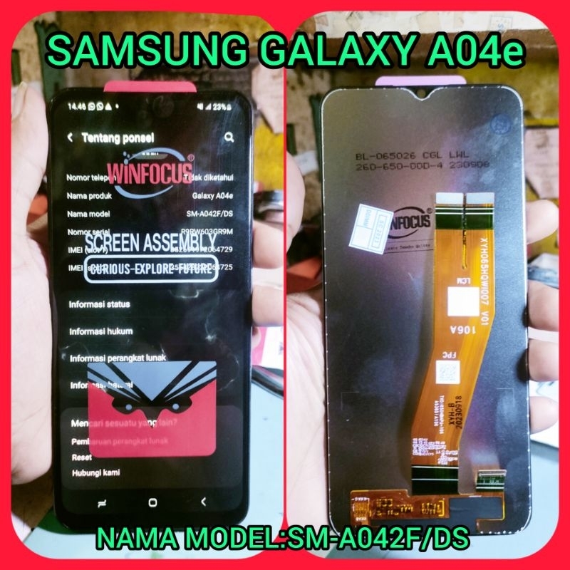 Jual Lcd Touchsreen Ts Fulset Samsung Galaxy AO4e Seri hp SM-A042F/DS ...