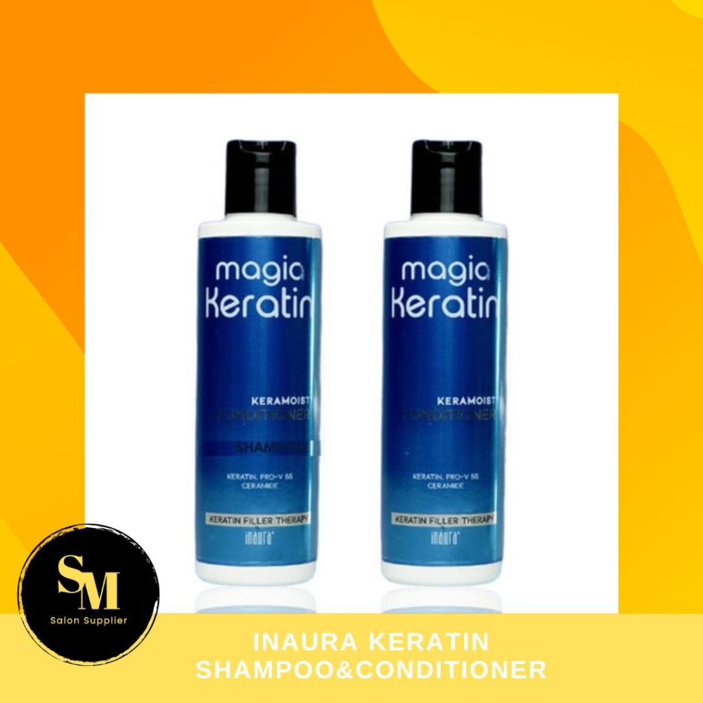 Jual Inaura Magia Keratin Shampoo & Conditioner 200ml - Perawatan ...