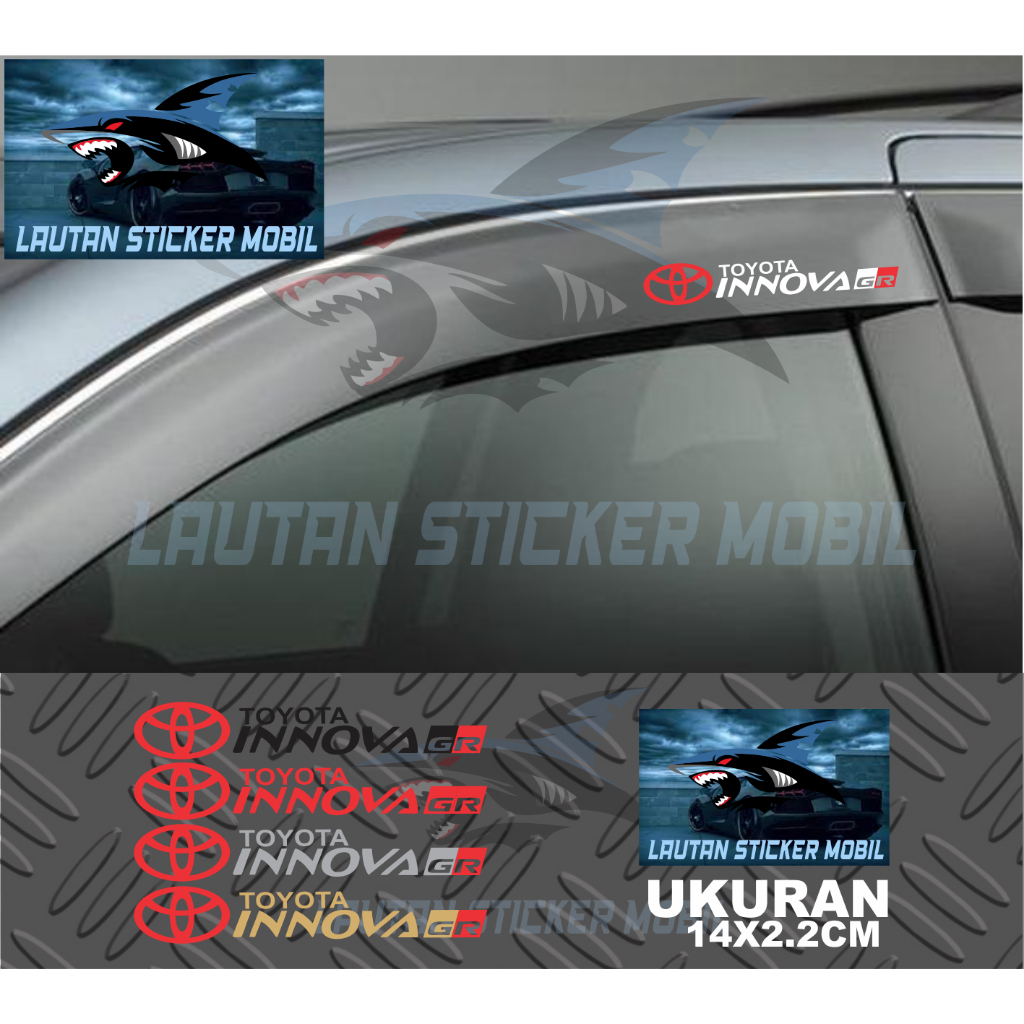 Jual stiker talang air mobil innova gr cutting sticker talang air mobil ...