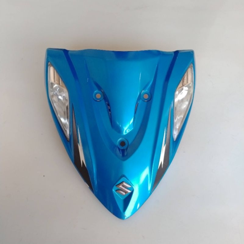 Jual TAMENG DEPAN SHOGUN 125 FL SP RR ROBOT WARNA BIRU PANEL DADA ...