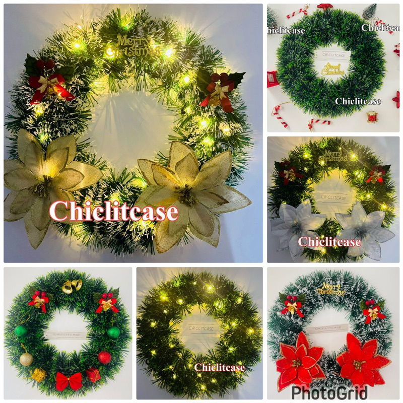 Jual Krans DIY natal christmas premium/paket dekorasi gantungan pintu ...