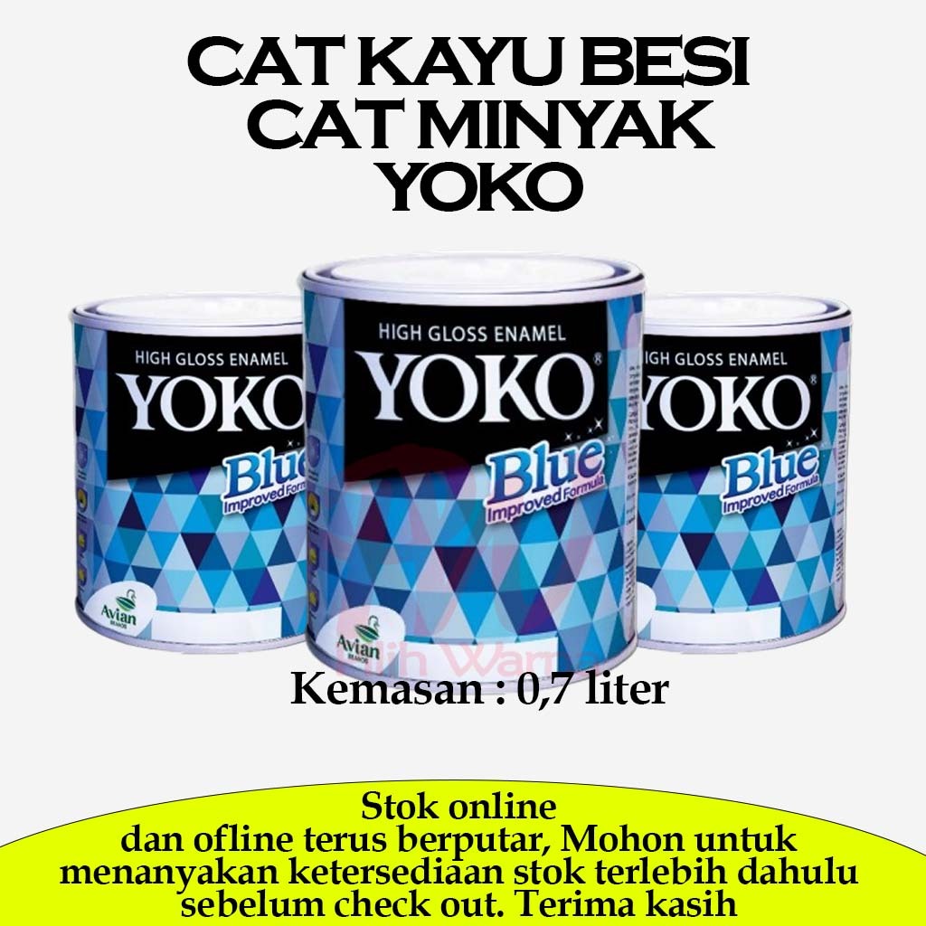 Jual CAT MINYAK / CAT KAYU BESI / CAT KAYU / CAT BESI YOKO 0,7L ...