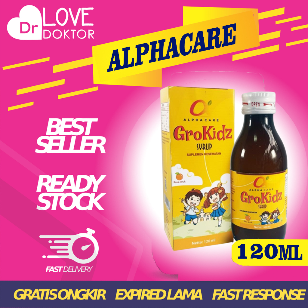 Jual ALPHACARE ALPHA CARE GROKIDZ SYRUP GROW KIDS SIRUP MULTIVITAMIN ...