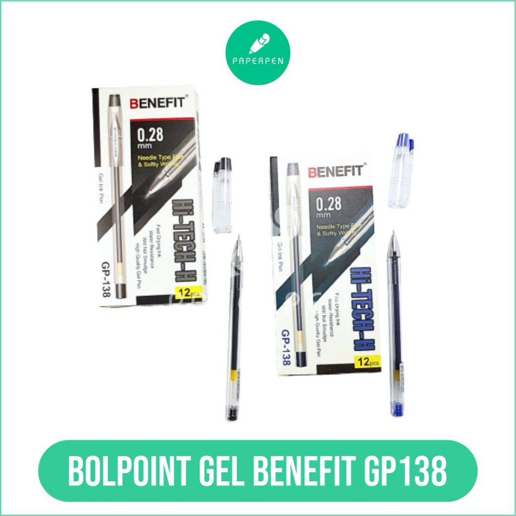 Jual BOLPOINT GEL BENEFIT GP138/BUPOIN GEL | Shopee Indonesia