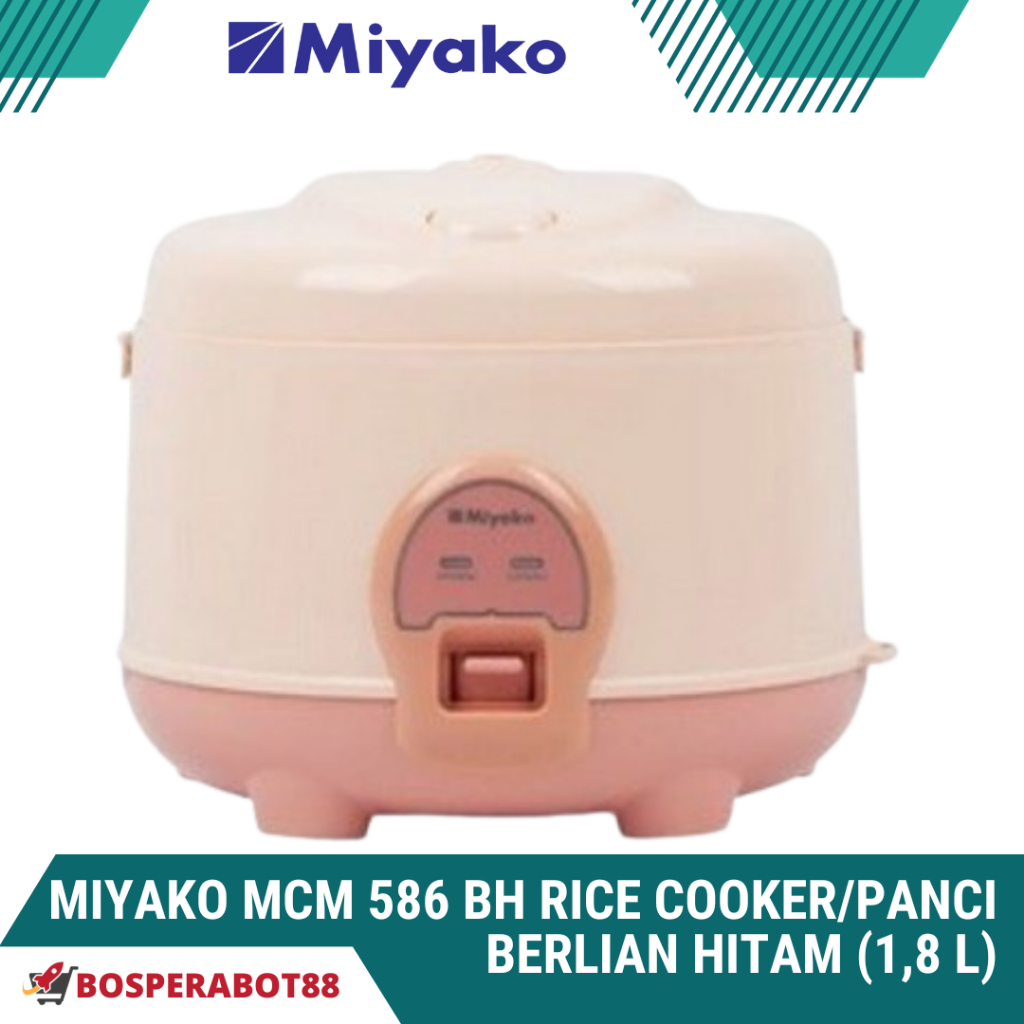 Jual Miyako MCM 586 BH Rice Cooker / Magic Com PANCI BERLIAN HITAM (1,8 ...