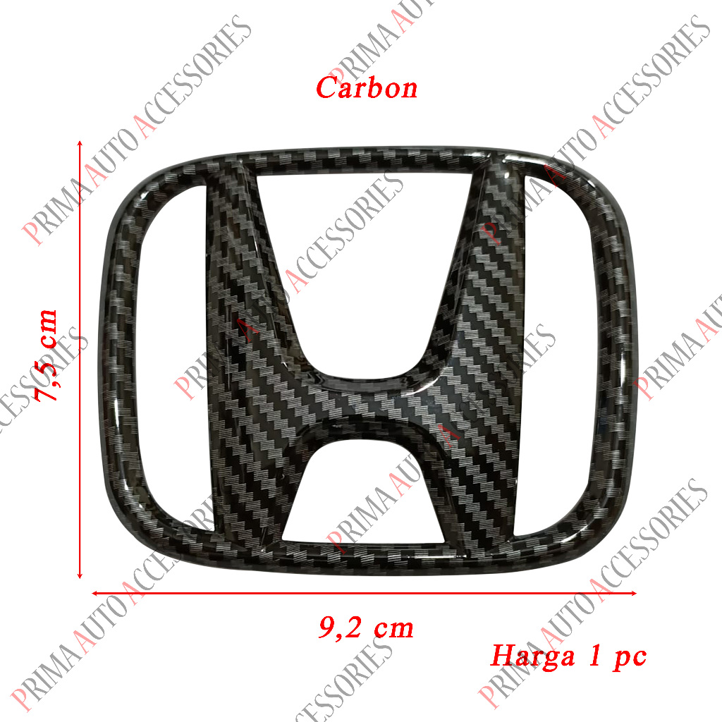 Jual Emblem Mobil Logo Honda H Carbon HRV / Civic / BRIO / Jazz ...