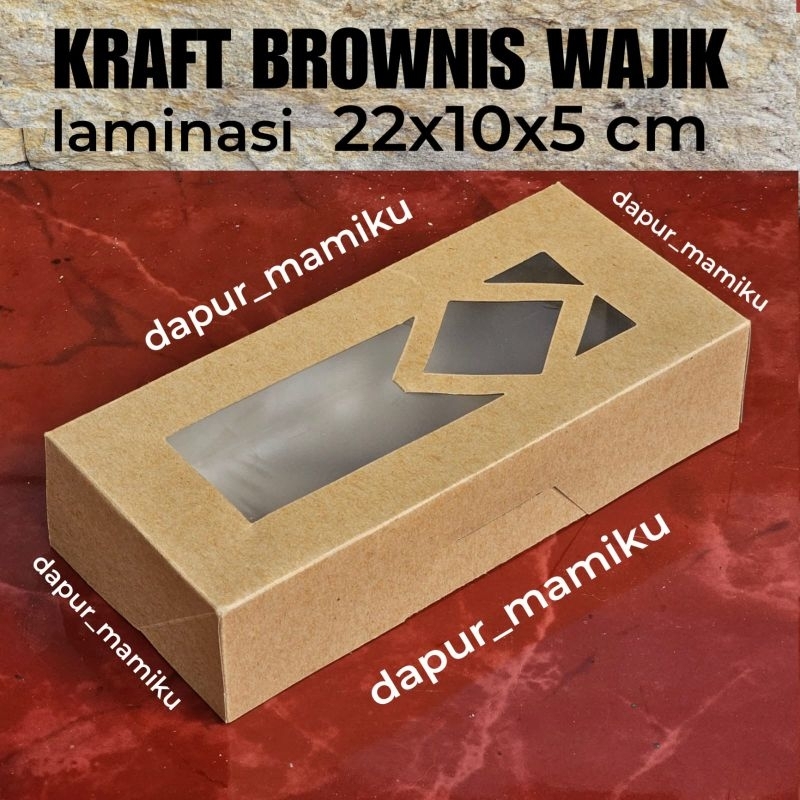 Jual DAPURMAMIKU ( Kraft Brownis Wajik ) Dos Brownies Kotak Bronis Box ...