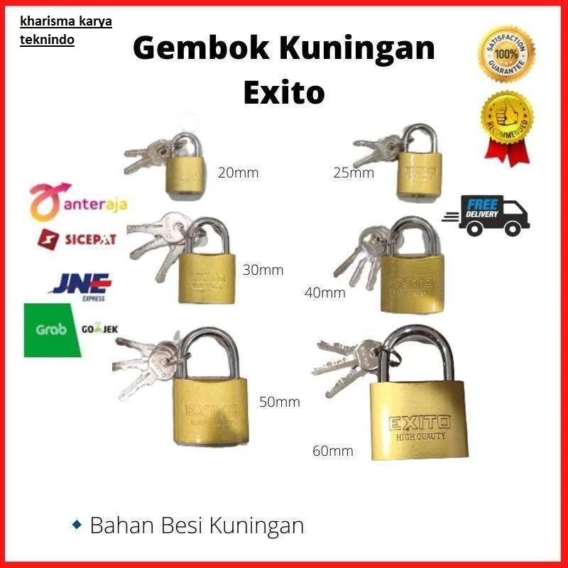 Jual GEMBOK CAT KUNINGAN EXITO | Shopee Indonesia