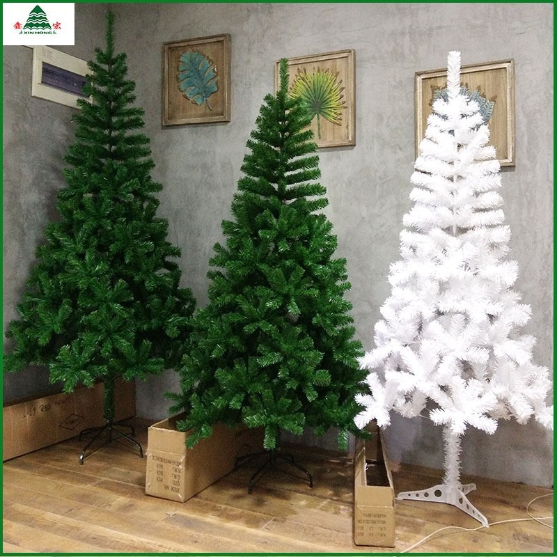 Jual Pohon Natal 180CM Cemara Putih Hijau Merry Christmas Tree PVC ...