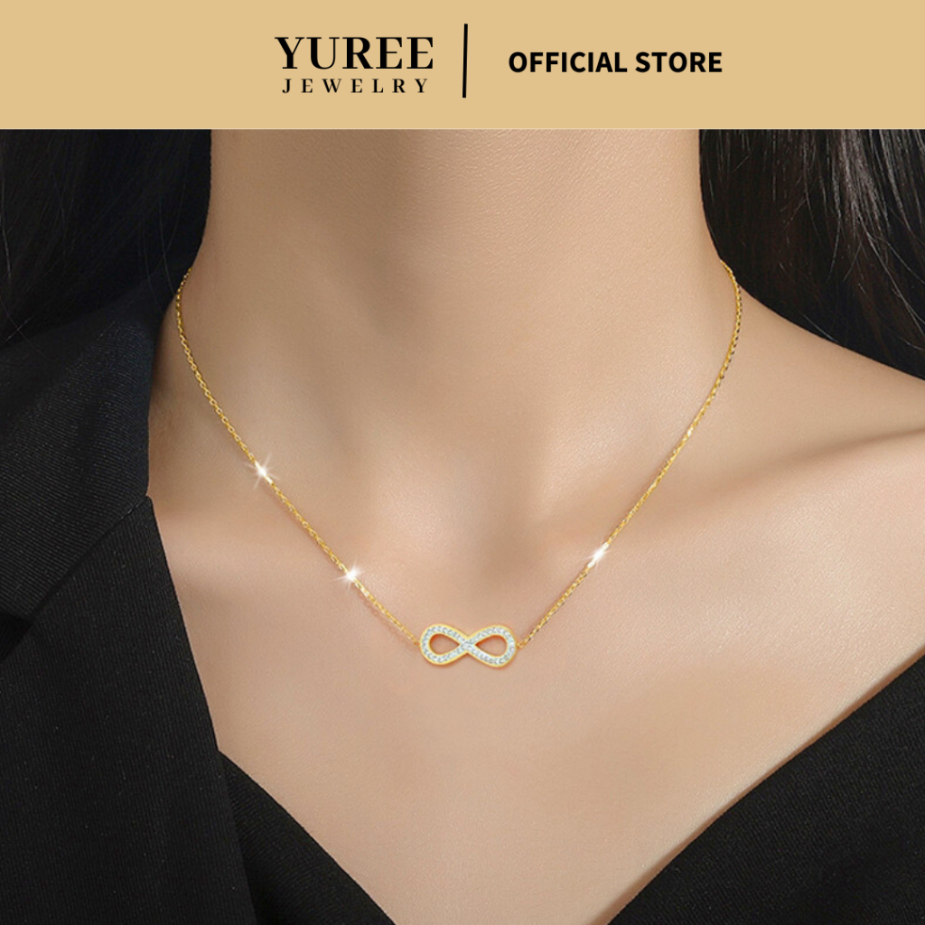 Jual YUREE • Infi Necklace • Perhiasan Kalung Infinite Titanium ...