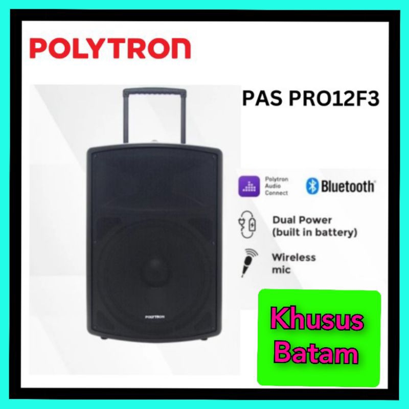 Jual SPEAKER POLYTRON PAS 12F3 12"inch speaker portble trolley (KHUSUS ...
