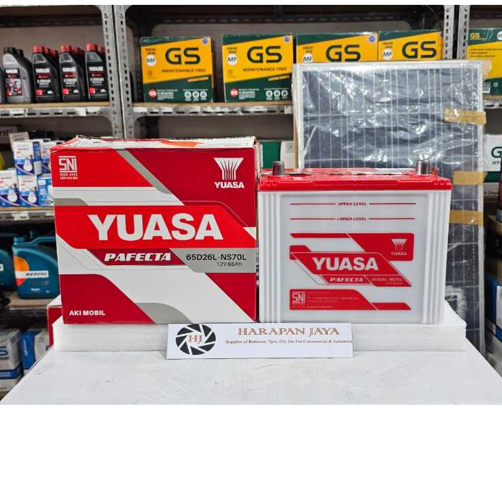 Jual AKI MOBIL YUASA PAFECTA NS70L / 65D26L (65AH) BASAH | Shopee Indonesia