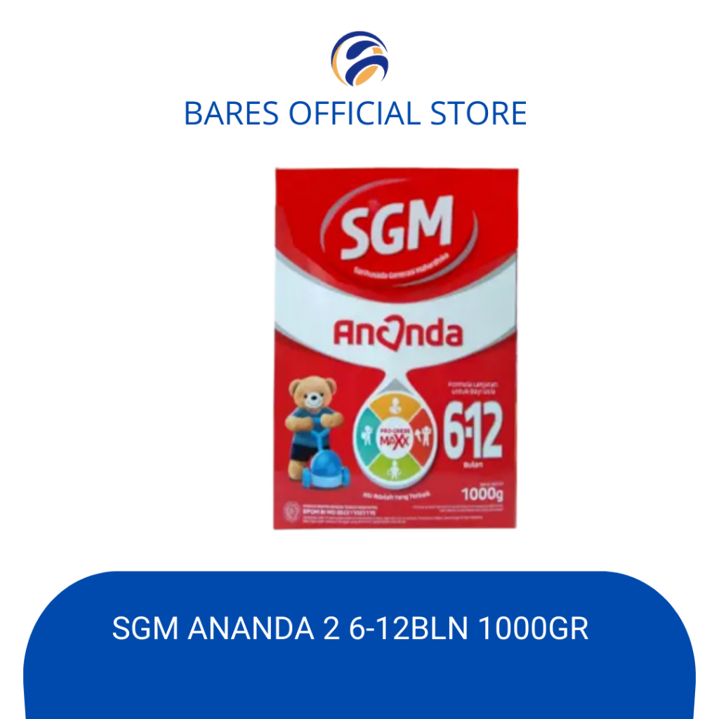 Jual SGM Ananda 1000 g - Susu Formula Bayi (6-12 Bln) | Shopee Indonesia