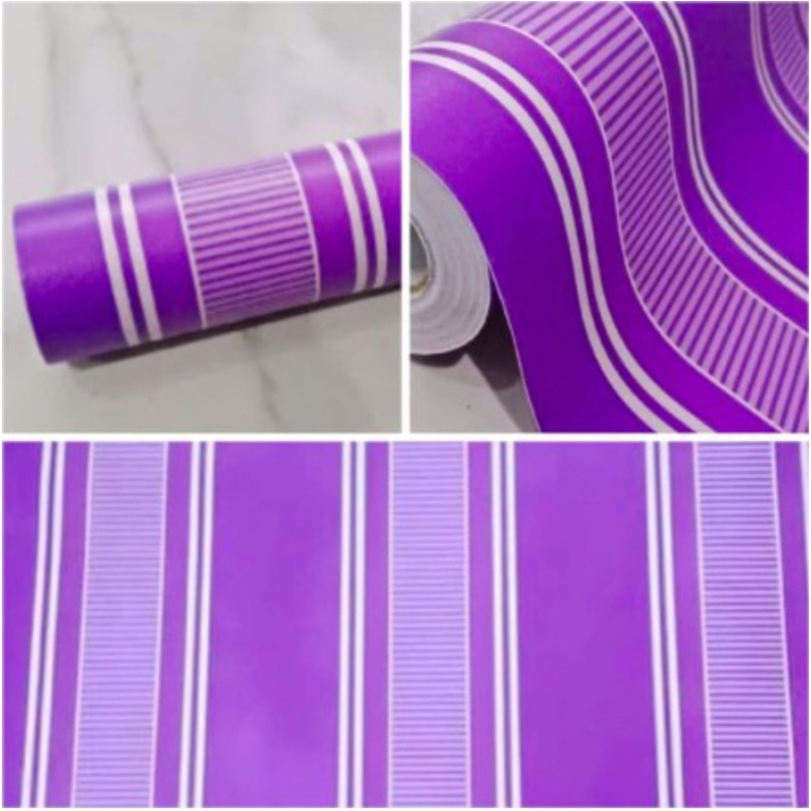 Jual Wallpaper Dinding Ukuran 45 Cm X 10 M Motif Polos Pastel Biru Pink