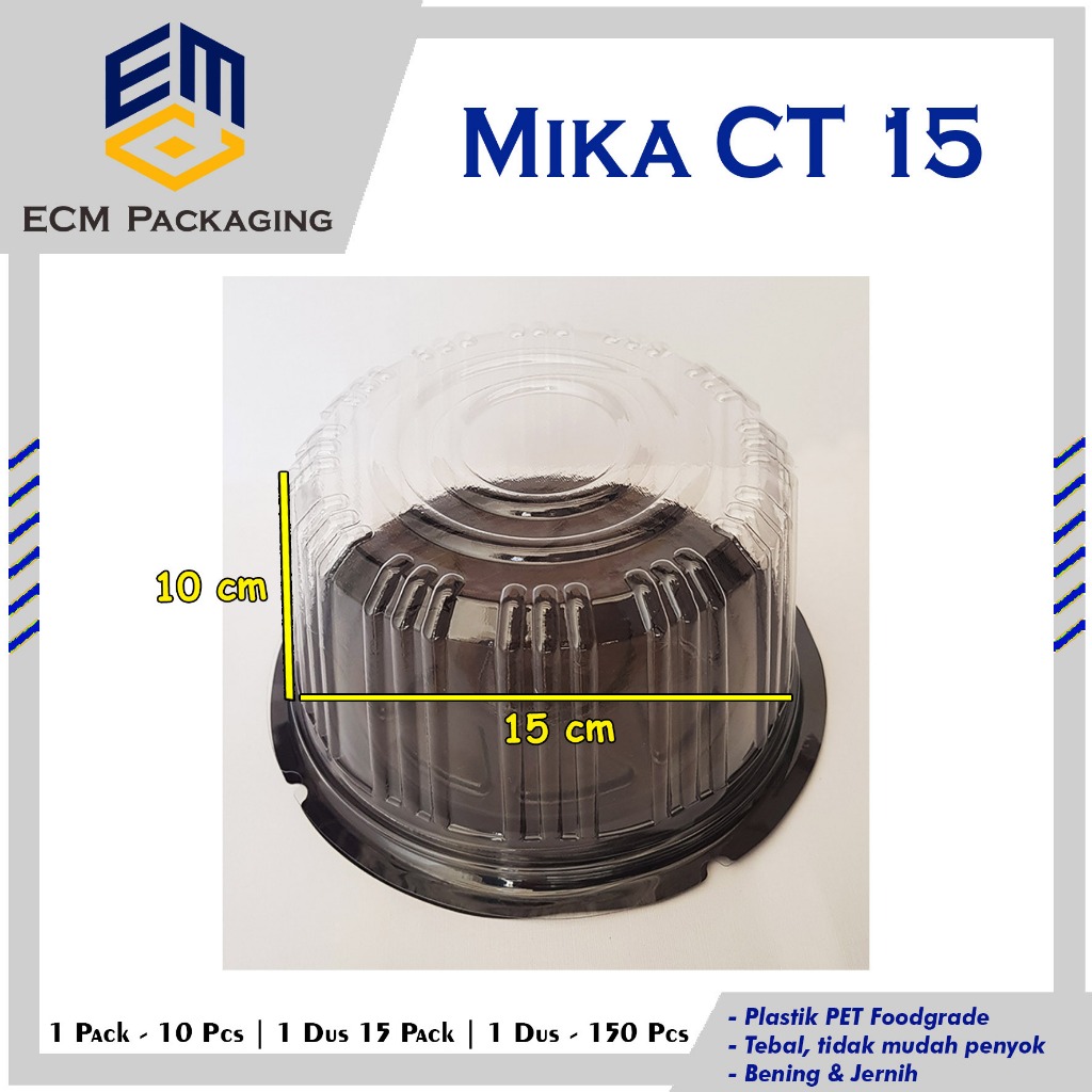 Jual Mika Cake Tray CT15 / Mika Tumpeng Mini / Mika Bulat 10pcs ...